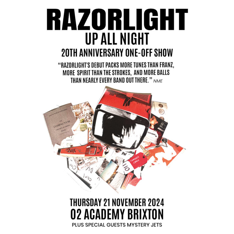 RAZORLIGHT Announce One-off UK Show To Mark The 20th Anniversary Of Their Debut Album ‘Up All Night’