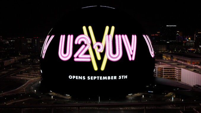 U2 Announce V-U2 - An Immersive Concert Film At Sphere Las Vegas